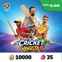 Cricket Gangsta Coin Pack 10000 + Gem Pack 35 KWT