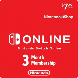 3-month Individual Membership - Nintendo Switch Online