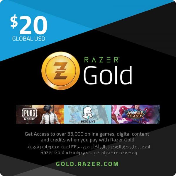 Razer Gold US $ 20 with instant code delivery by email